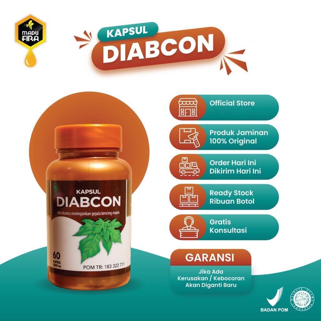Jual ORIGINAL Kapsul Diabcon Obat Gula Darah Tinggi, Atasi Diabetes ...