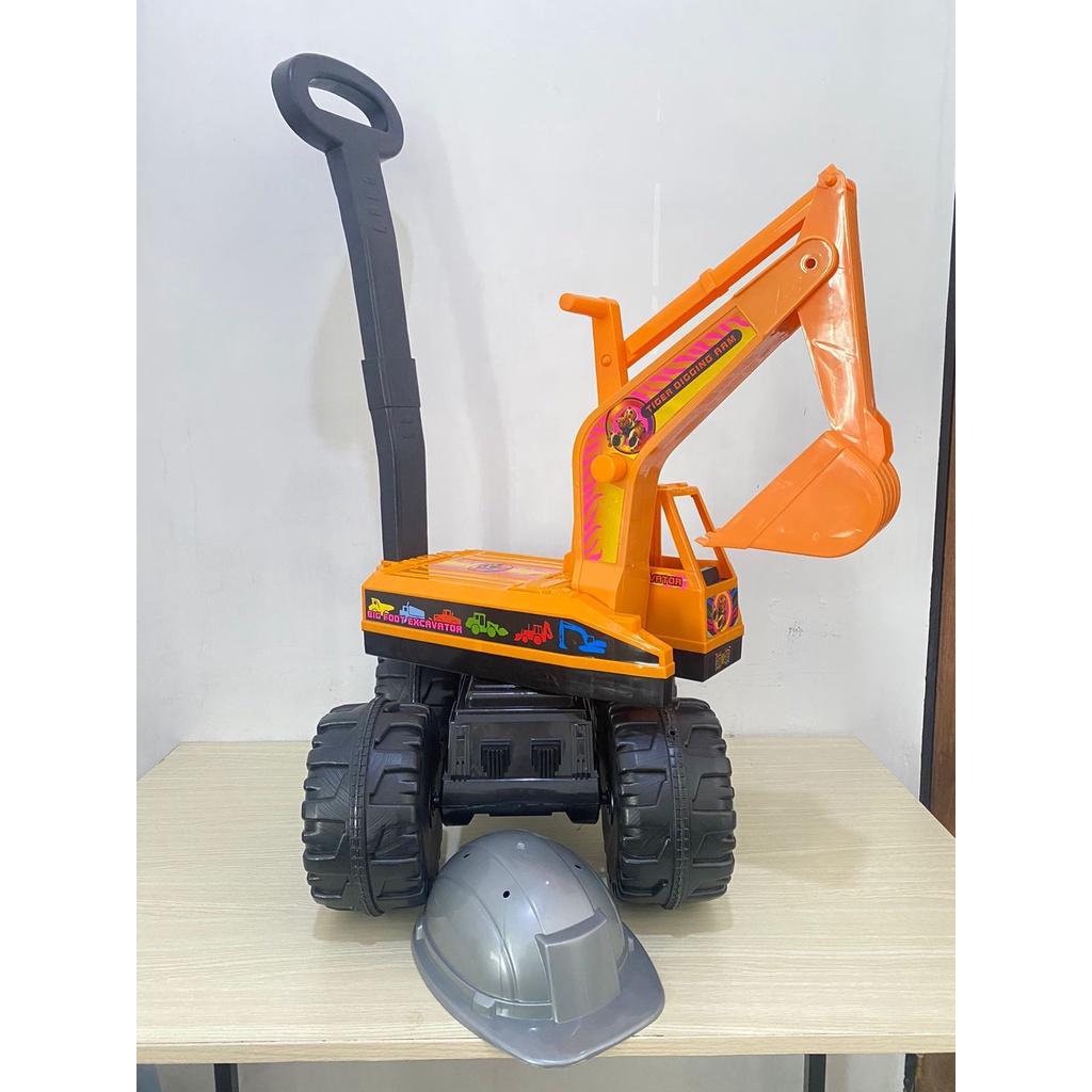 Jual Excavator Anak Dorong Bisa Diduduki - Big Foot Excavator / Mainan ...