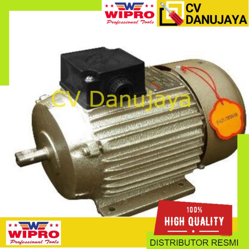 Jual Dinamo Motor Penggerak Elektro Motor Elektromotor 3 hp 3 pk 1 phase 1 fase 1500 RPM Wipro ...