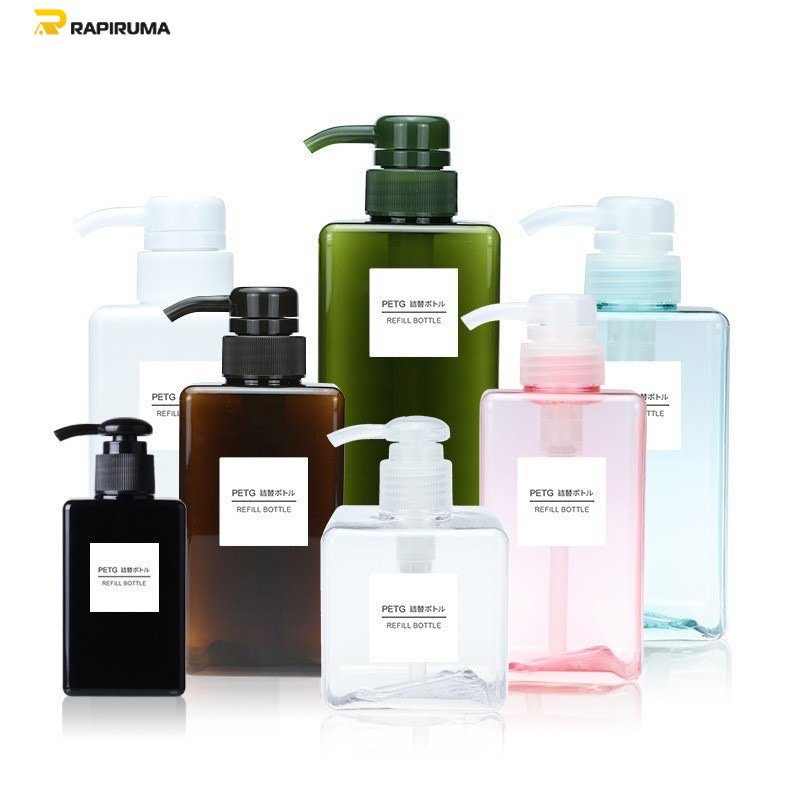 Jual BOTOL SABUN CAIR AESTHETIC BENTUK KOTAK BAHAN PETG / SOAP ...