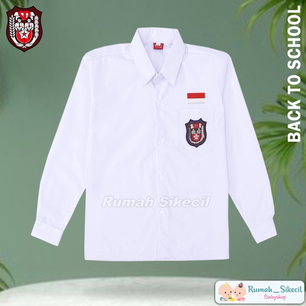 Jual BAJU SERAGAM ANAK SD // Baju Seragam Sekolah SD Putih Panjang ...