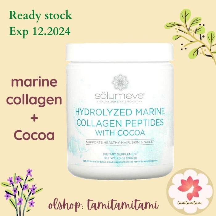Jual Solumeve Hydrolyzed Marine Collagen Peptides with Cocoa 206 g ...