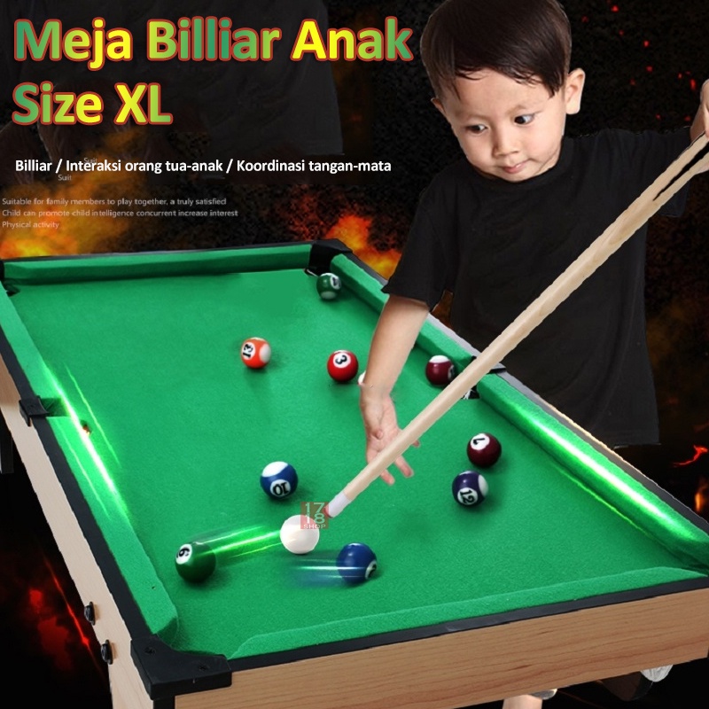 Jual Meja Biliiar Kayu Set Lengkap Bisa Untuk Dewasa ataupun Anak ...