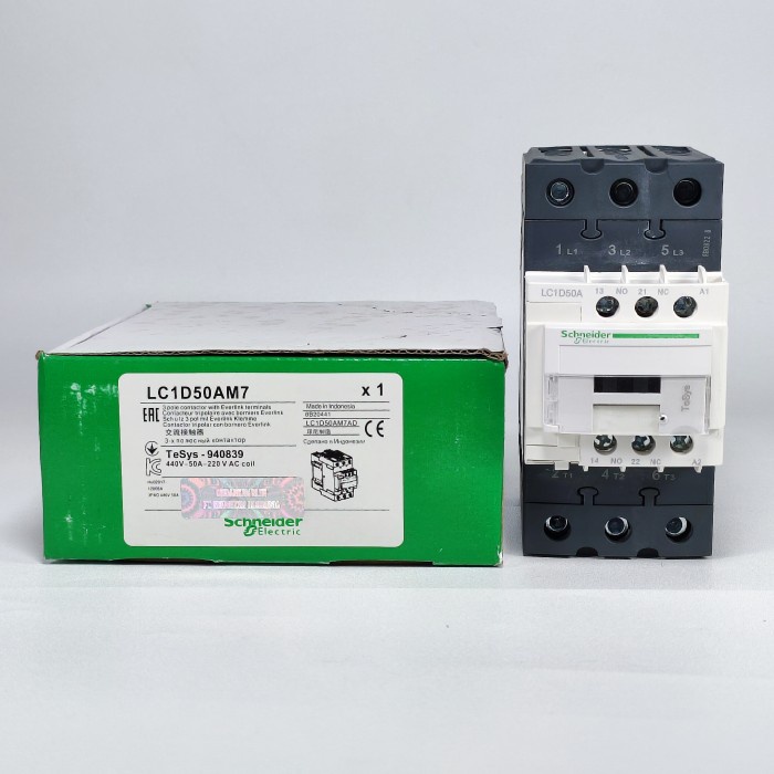 Jual Contactor Kontaktor LC1D50AM7 | Shopee Indonesia