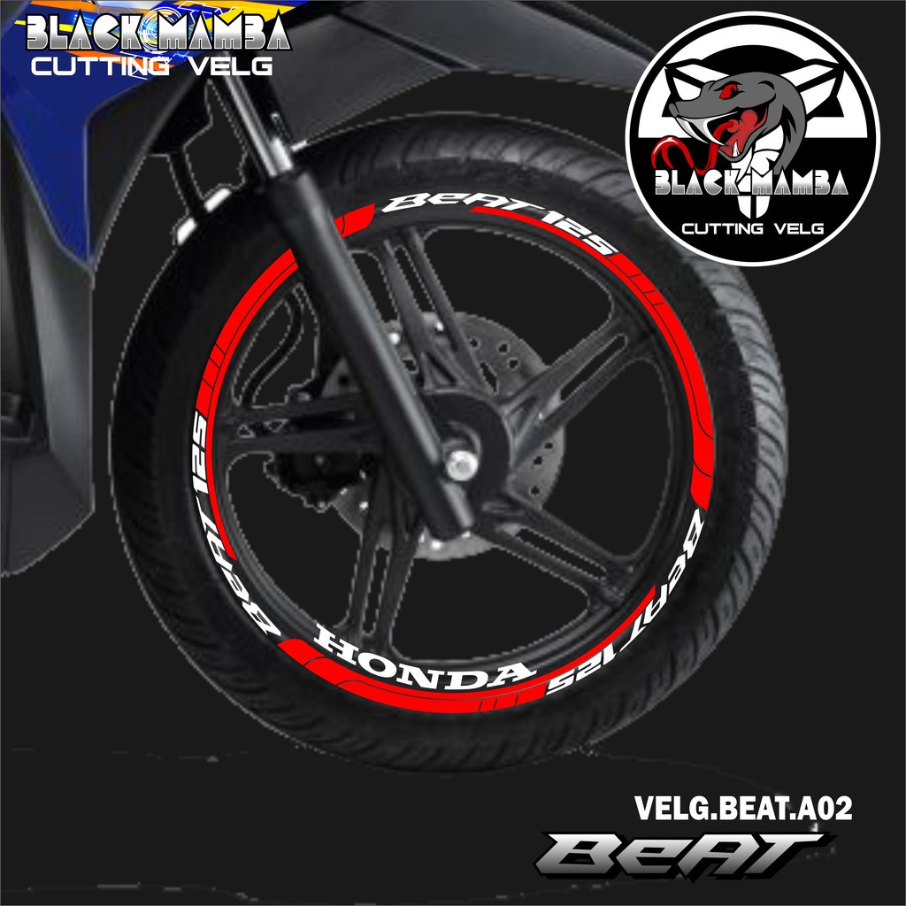 Jual (COD) CUTTING STICKER VELG BEAT- STIKER LIS LIST VARIASI BAN/VELG ...