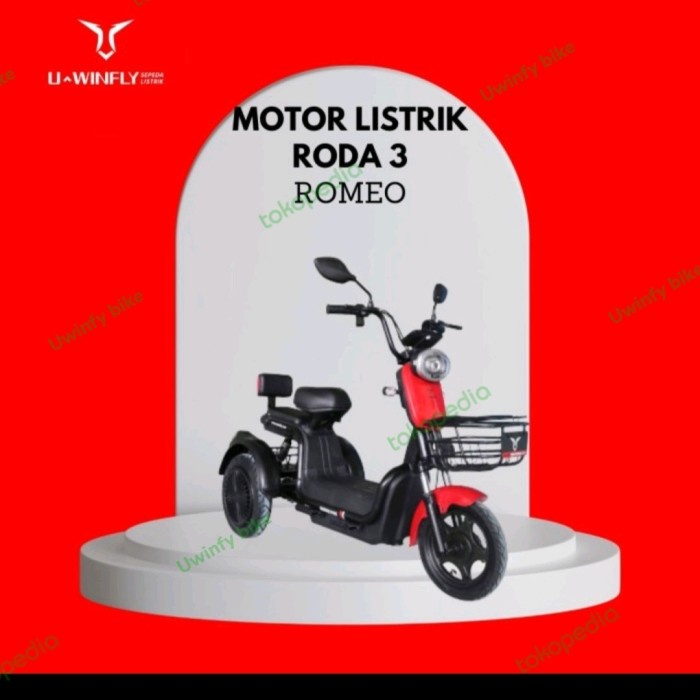 Jual Sepeda listrik roda 3 romeo Uwinfly | Shopee Indonesia