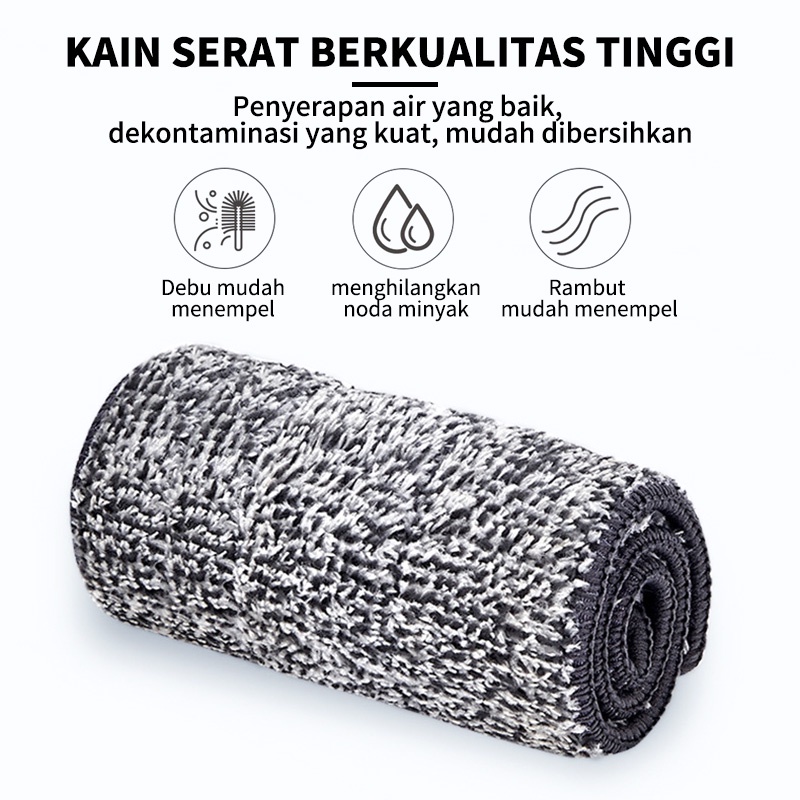 Jual YGS -I407- Refill Kain Pel Microfiber Alat Pel Model Flat Mop ...