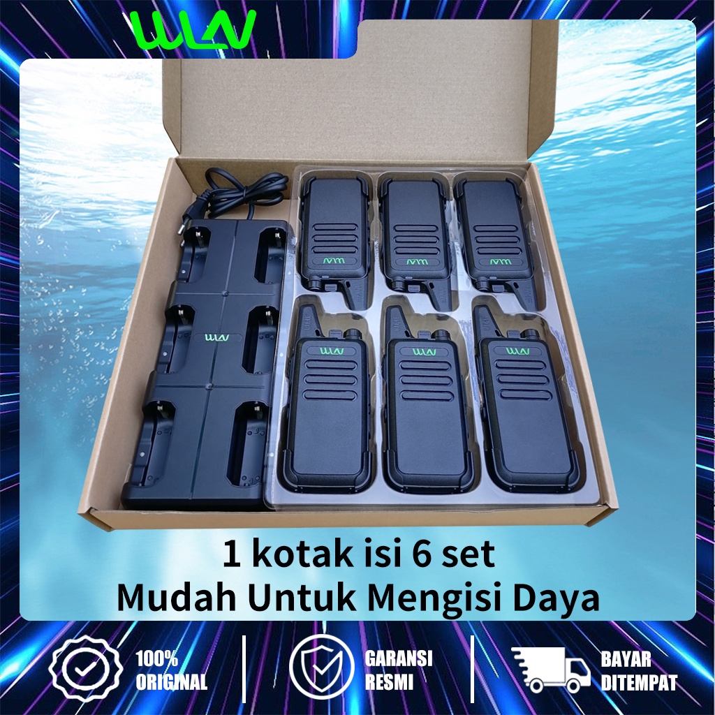 Jual HT Walkie Talkie 1 Kotak Isi 6 pcs WLN UHF Handy Talky TWO WAY RADIO 6 UNIT | Shopee Indonesia