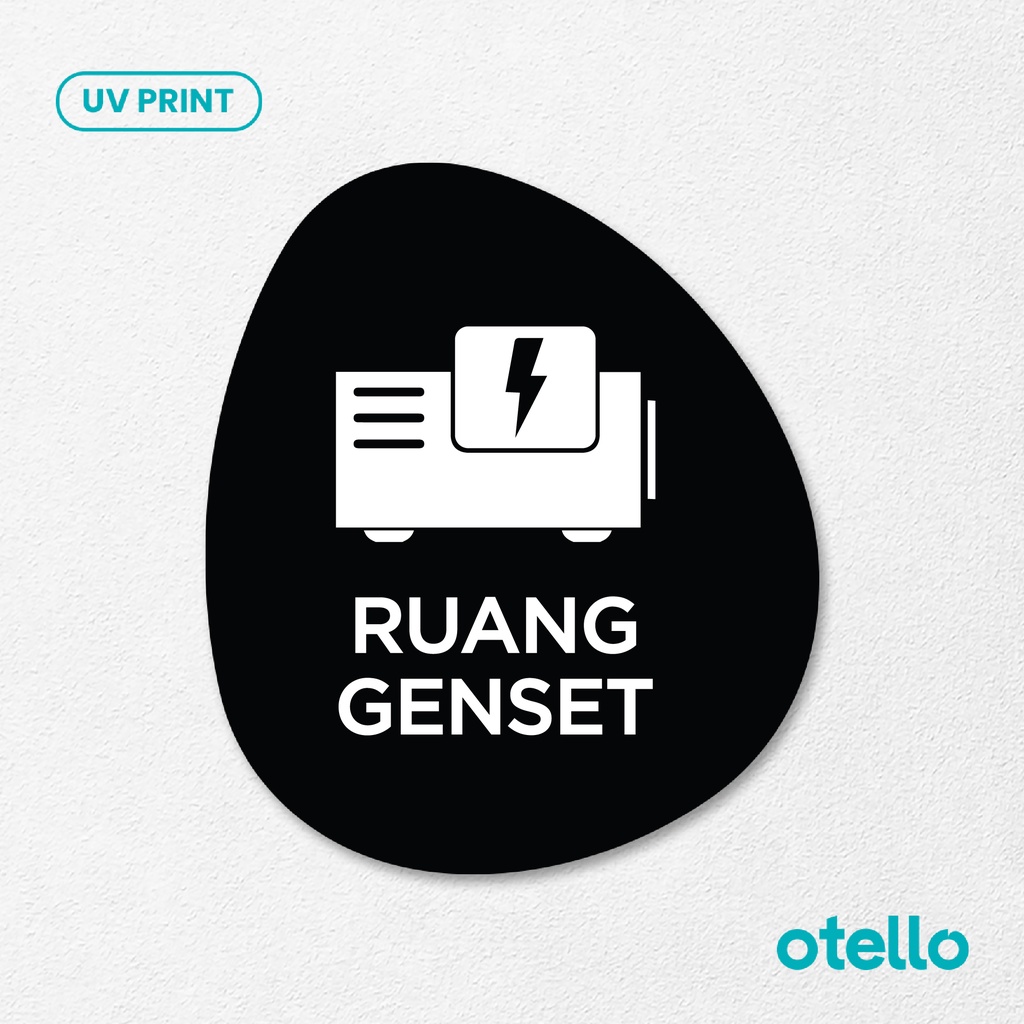 Jual Ruang Genset Signage Board Akrilik Tempel Dinding Papan Acrylic ...