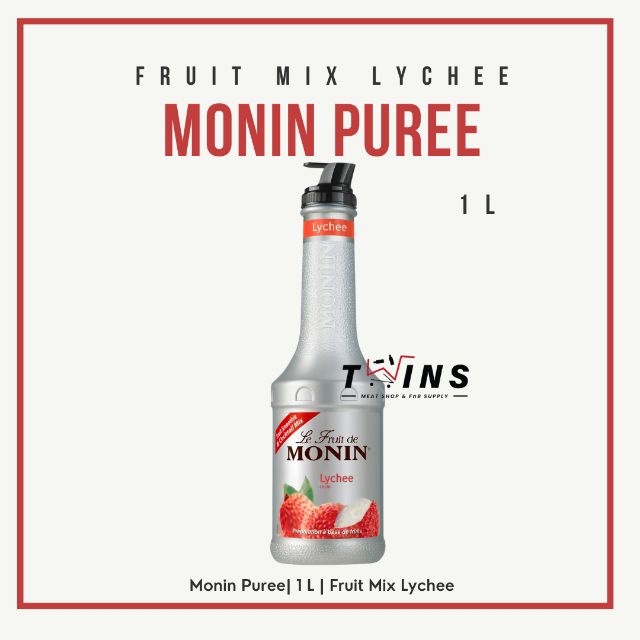 Jual MONIN PUREE - FRUIT MIX LYCHEE 1 LITER | Shopee Indonesia