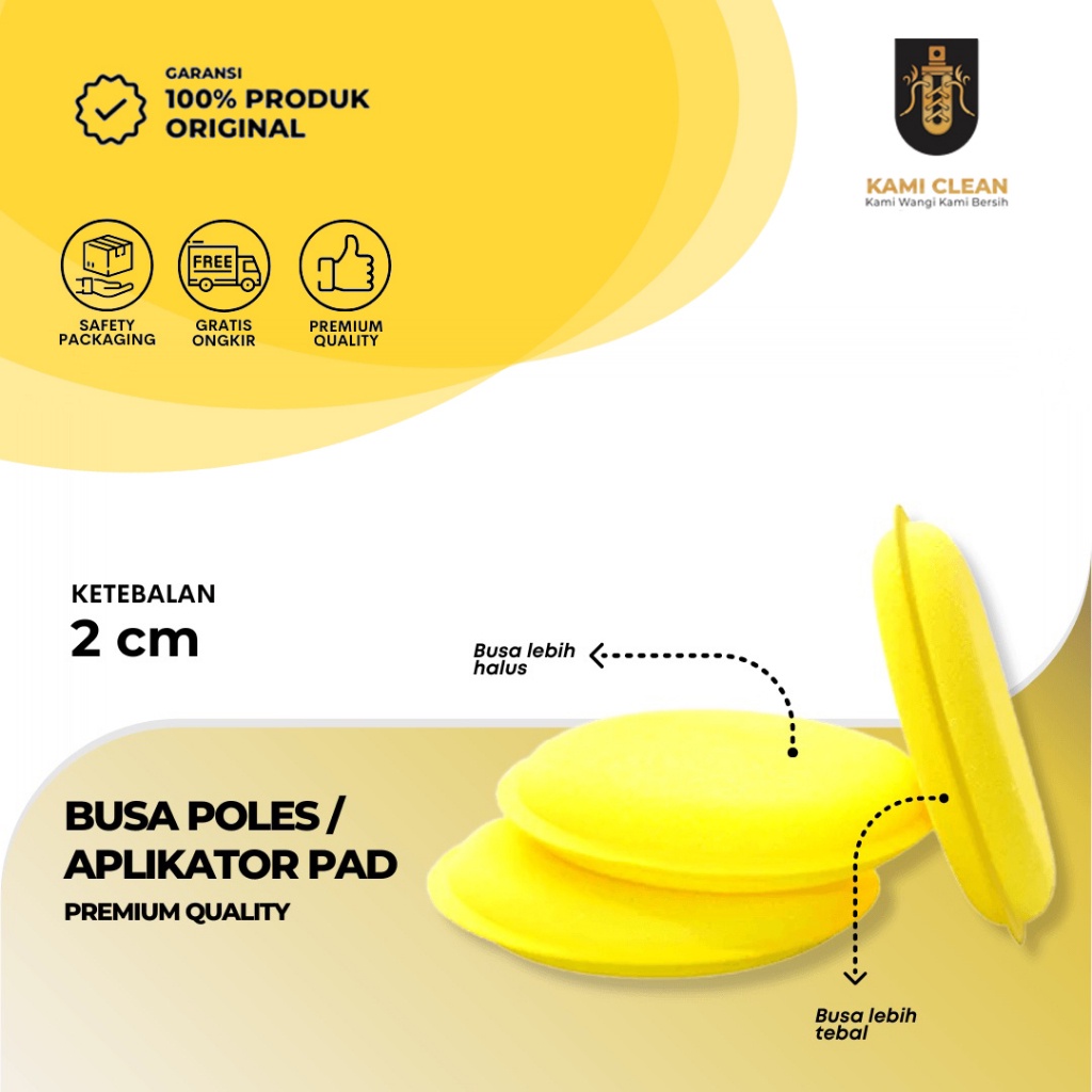 Jual Spons Detailing - Spons Pad Poles - Spon Pad Applicator Hitam ...