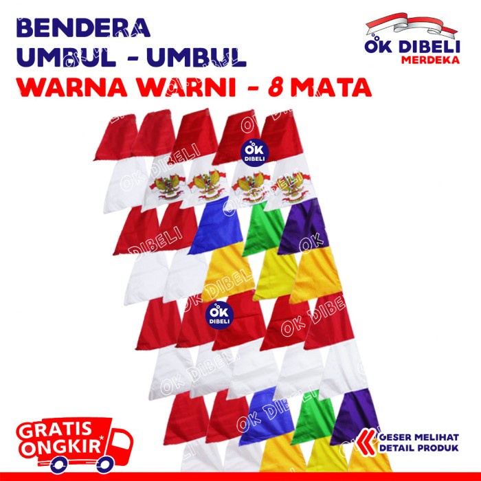 Jual EDD Umbul Umbul Garuda Umbul umbul Bendera 3 Meter Zigzag | Shopee Indonesia