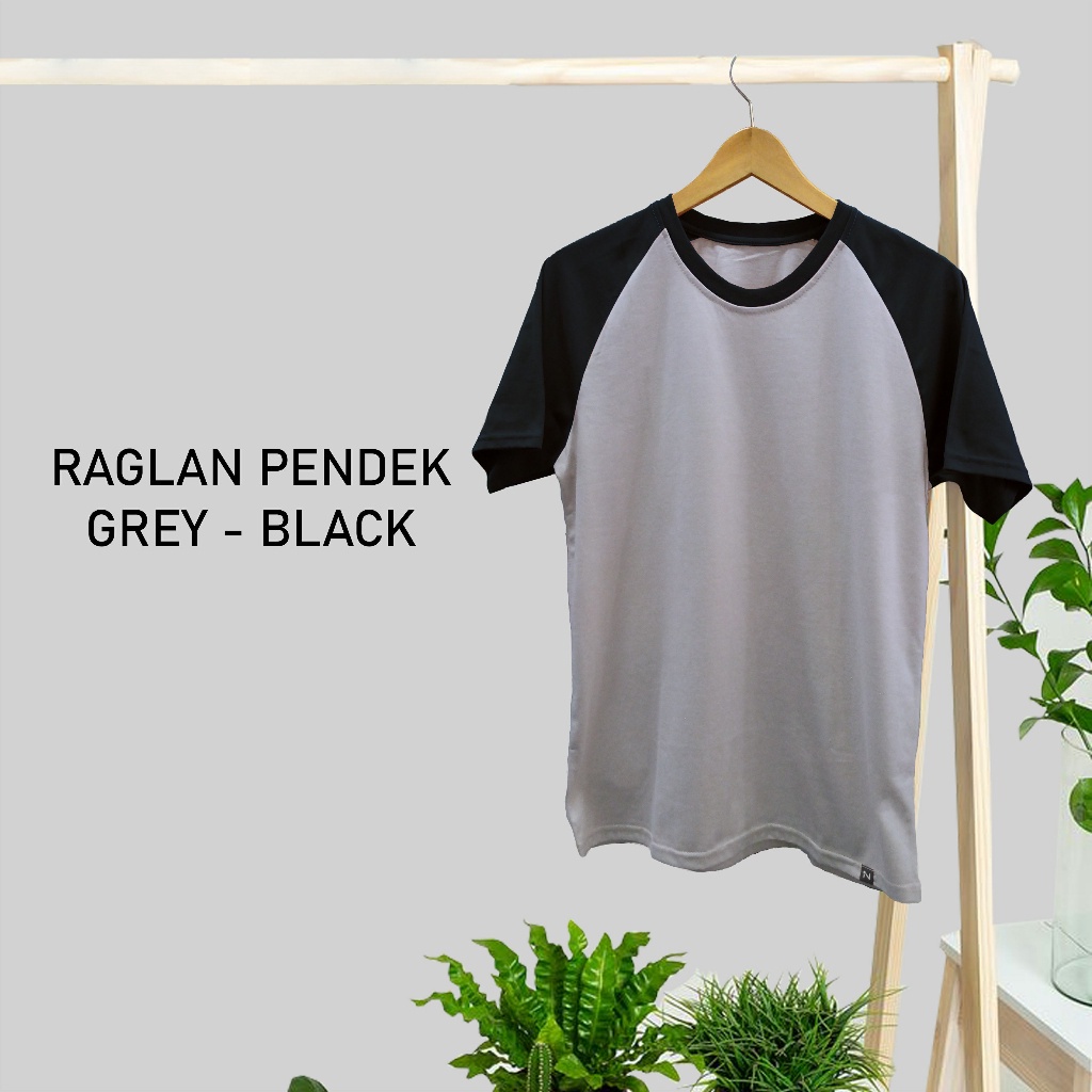 Jual Nawaji Kaos Raglan Polos Lengan Pendek Premium (2 Tahun - 2XL ...