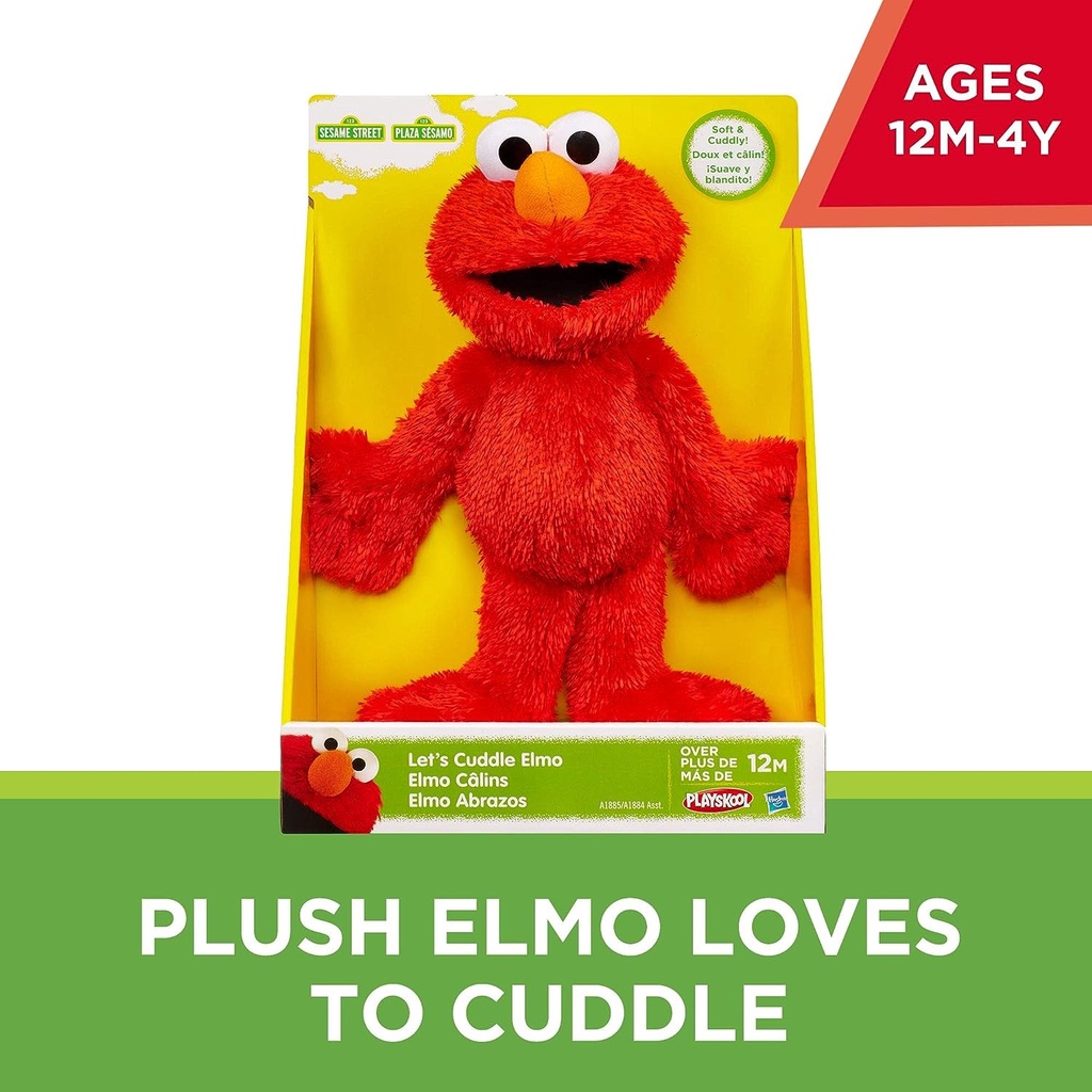 Jual Sesame Street Let's Cuddle Elmo Cookie Plush Doll 10 inch | Shopee ...