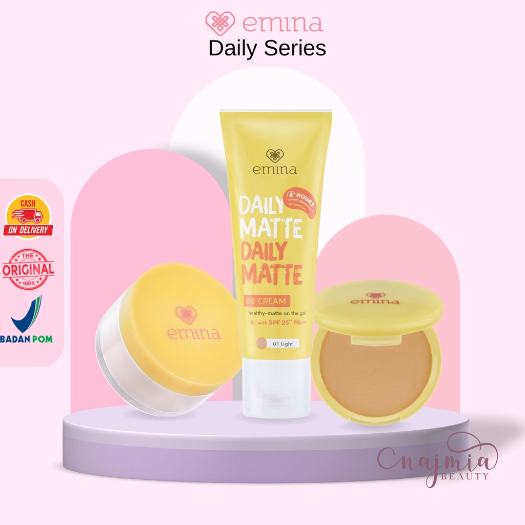 Jual Emina Daily Series Emina loose powder Emina Compact powder Emina ...