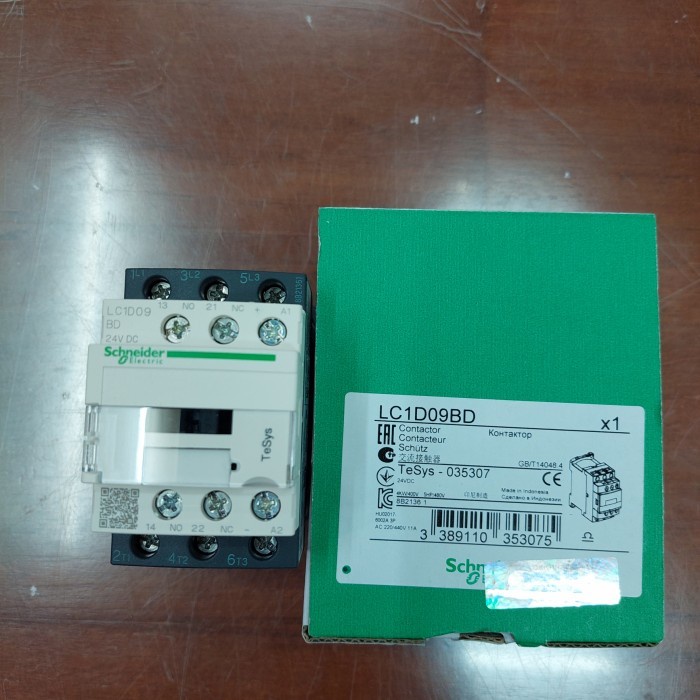 Jual kontaktor/contactor schneider LC1D09BD/LC1D09 24VDC 3p 25A Best ...