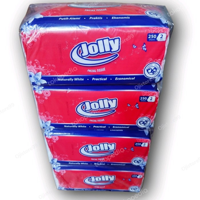 Jual AL [1 PAKET 4 PCS] TISSUE JOLLY 250 SHEETS 2 PLY TISU JOLY ...