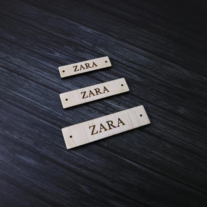 Jual Tag Label Kayu - Hangtag merek Logo Baju Kerudung Kaos Sepatu ...