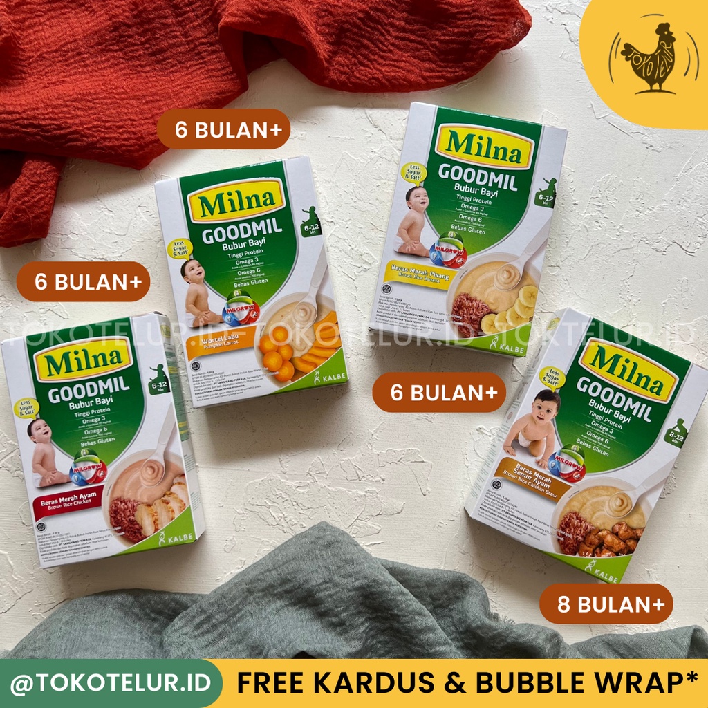 Jual MILNA - GOODMIL Bubur Bayi MPASI | Bubur Bayi Pilihan 6+ 8+ Sehat ...