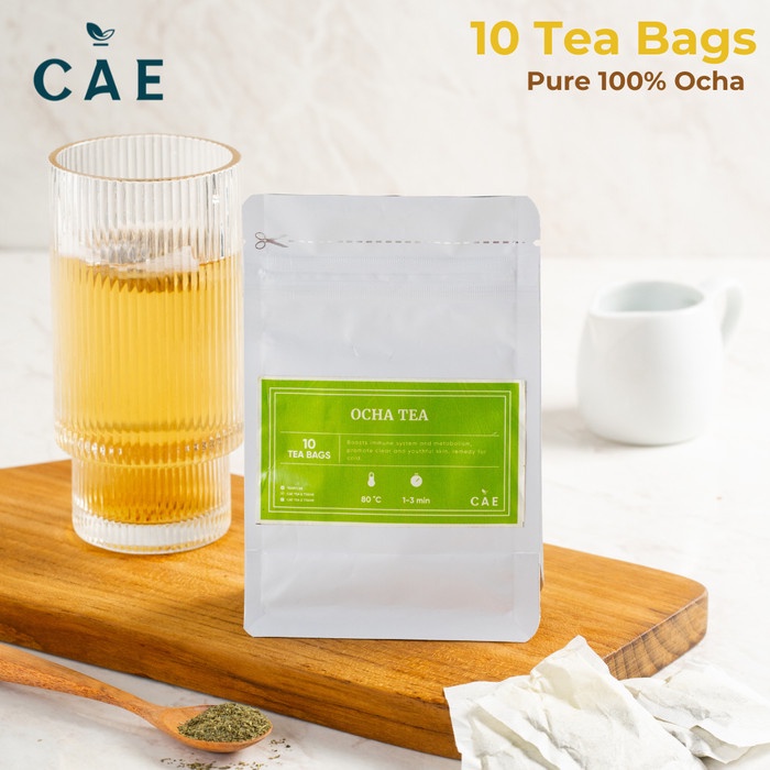 Jual OCHA 10 TEA BAGS Teh Hijau Jepang Dried Kering Alami Pure Organik ...