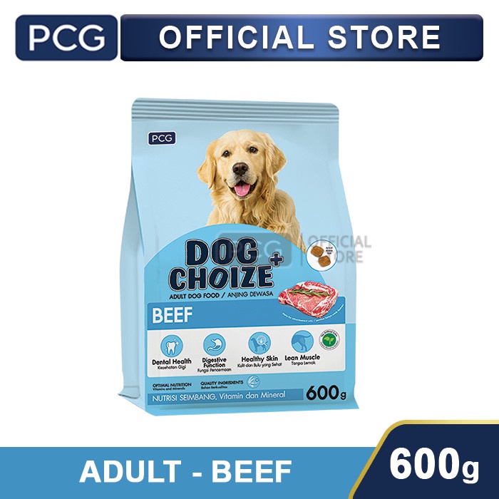 Jual Dog Choize Plus Dry Dog Food Adult Beef Flavor 600 Gr | Shopee ...