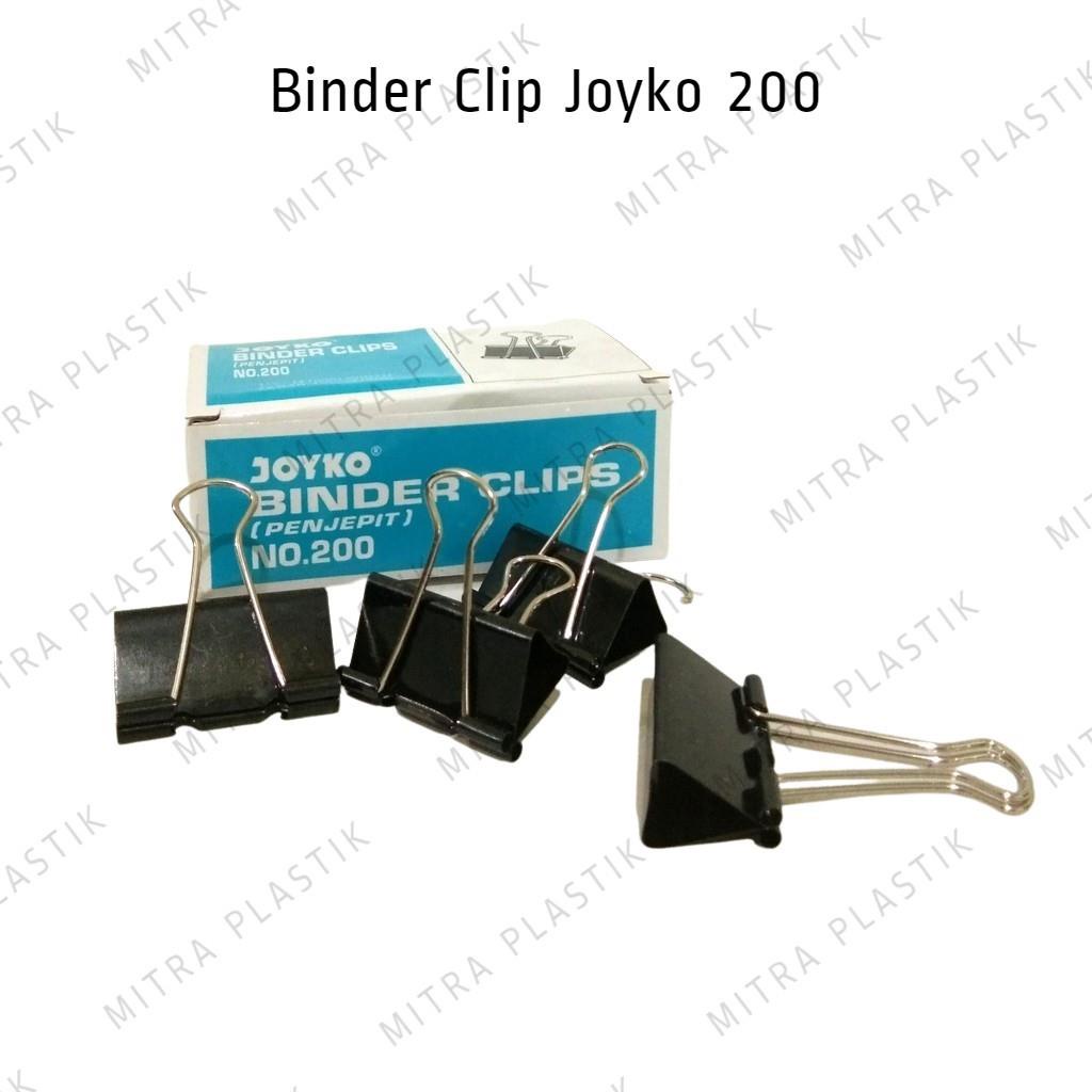 Jual Binder Clips Joyko Binder Clips No 200 Penjepit Kertas Besar Paper ...