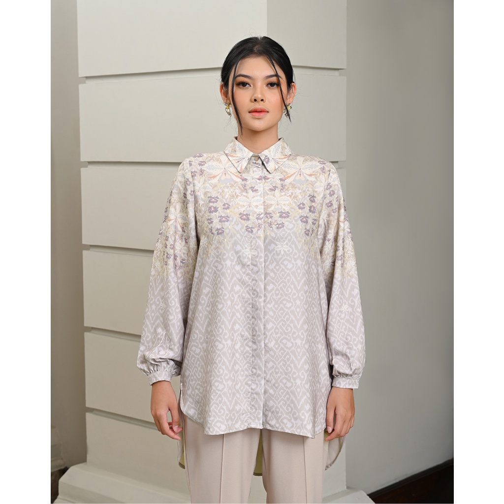 Jual Geulis.id BELINDA SHIRT / BLOUSE PRINT / ATASAN WANITA (3 warna) Top | Shopee Indonesia