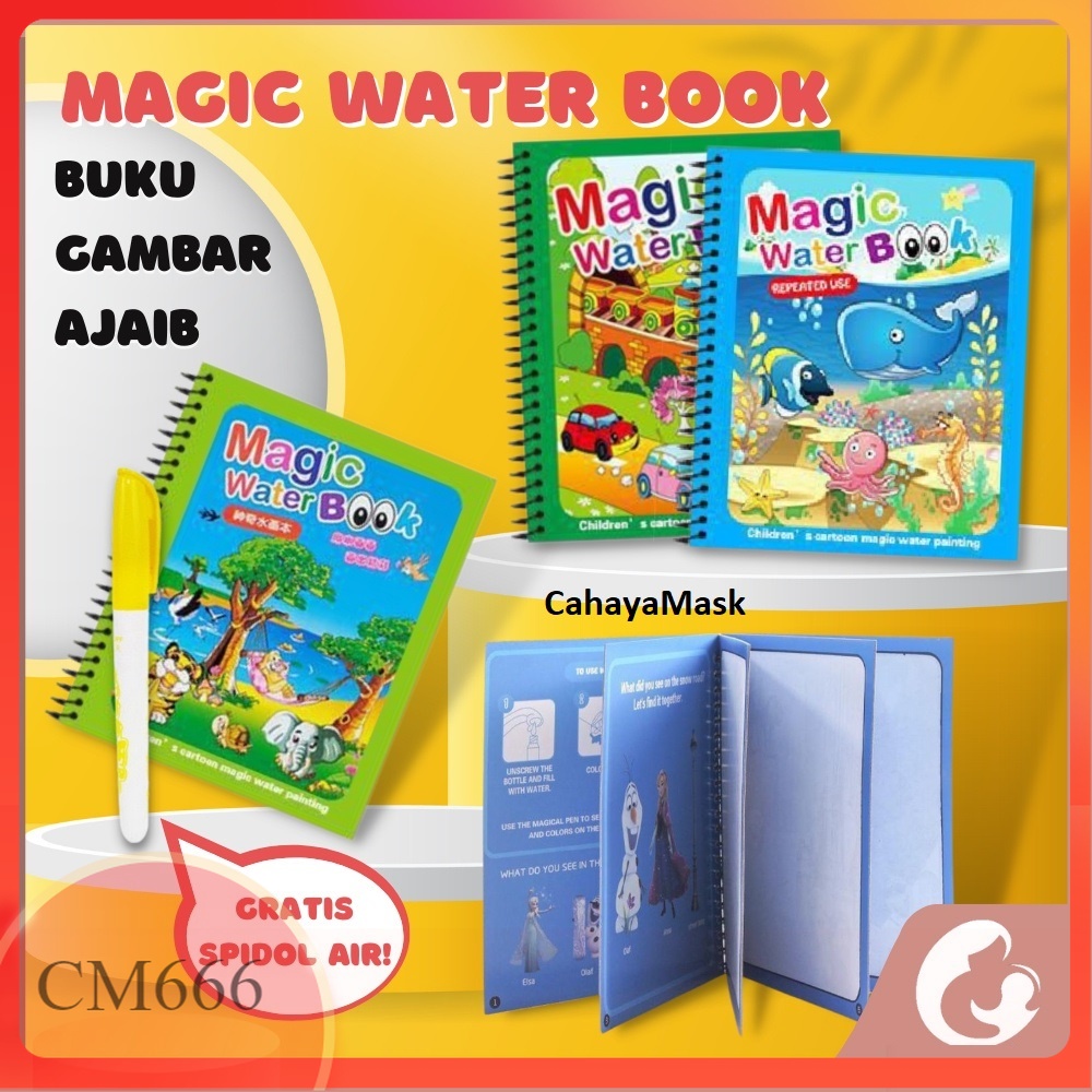 Jual Magic Water Book/Buku Mewarnai Dengan Air | Shopee Indonesia
