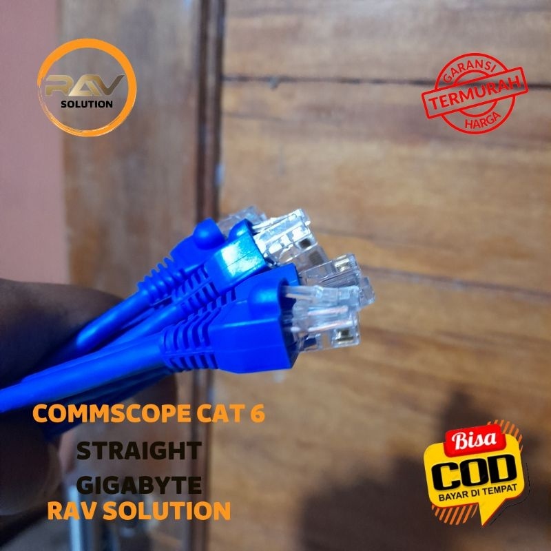 Jual KABEL LAN SERVER CAT 6 GIGABYTE COMMSCOPE BLUE | Shopee Indonesia