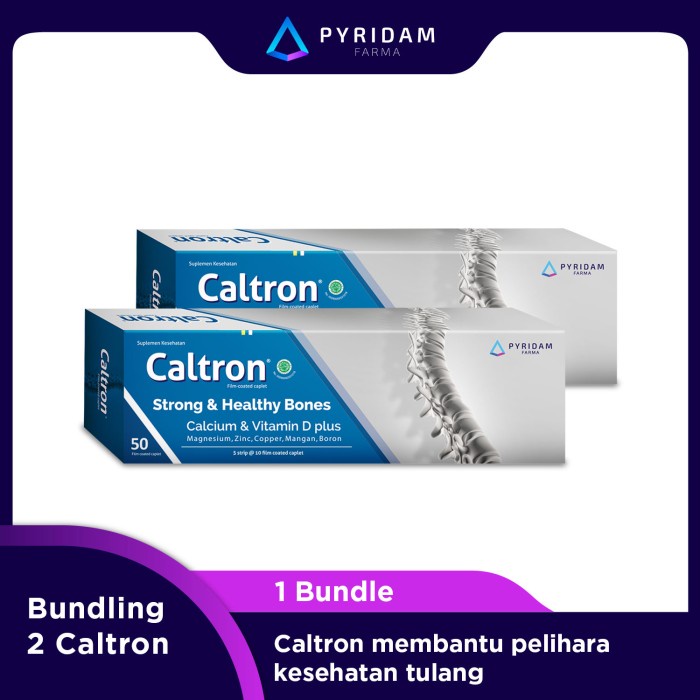 Jual Bundle 2 Caltron Bantu Memenuhi Kesehatan Tulang (2 x @50 Kaplet ...