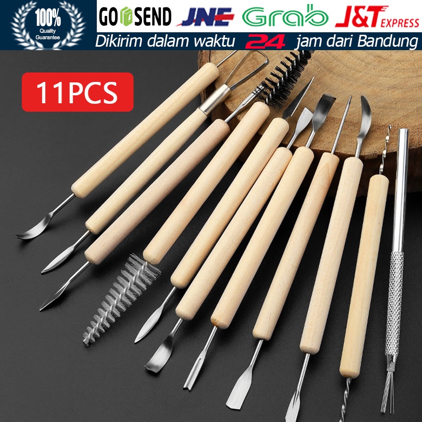 Jual 8/11Pcs/Set Clay Pottery Tools / Alat Ukir Clay / Pottery Tool ...