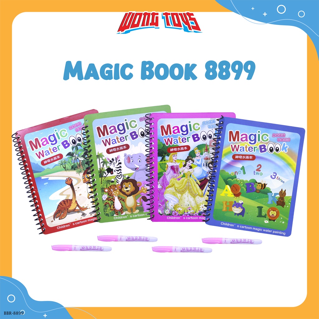 Jual Magic Book 8899 (BBR-8899) - Mainan Edukasi Buku Mewarnai Magic ...