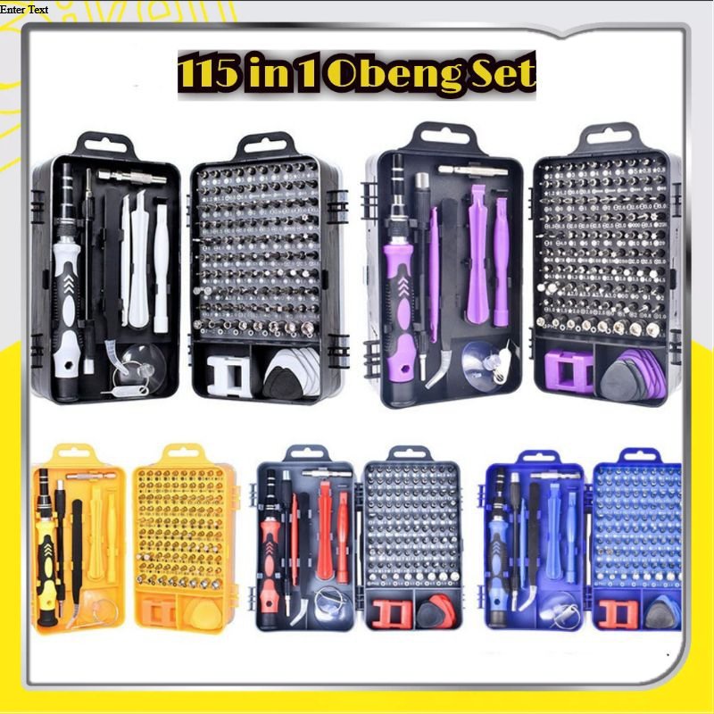 Jual Obeng Set 115 in 1 obeng hp Multifungsi Alat Bongkar Mini ...
