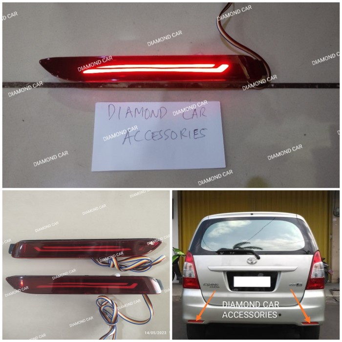 Jual Lampu Reflektor COB Bemper Belakang Innova 2010-2015 Type B ...