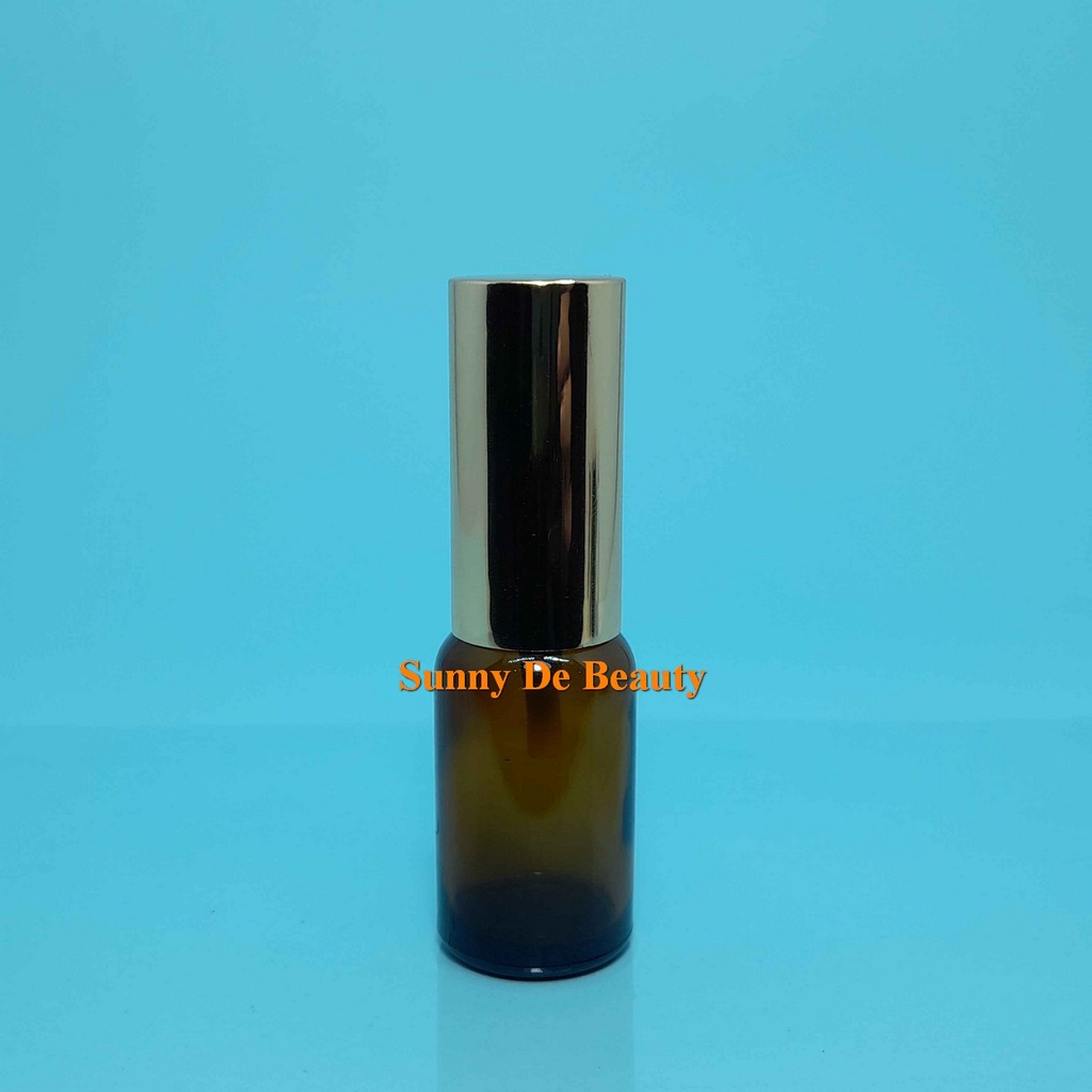 Jual Botol Kaca Br 15 Ml Amber Original Tutup Alumunium Pump Treatment ...