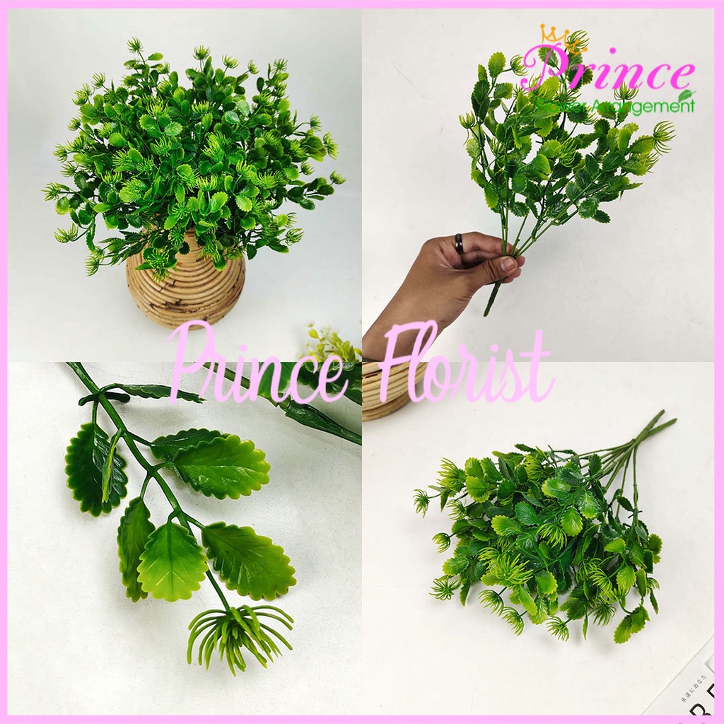 Jual Buce Mini Cabang 5 Artificial - Tanaman Rumput Ekaliptus Gerigi ...