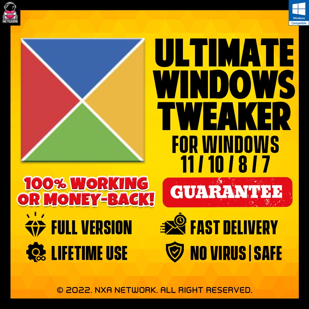 Jual Ultimate Windows Tweaker for Win 11 / 10 / 8 / 7 | Guide Provided ...