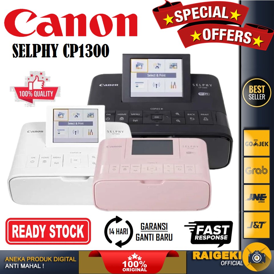 Jual Canon SELPHY CP1300 Compact Wireless Photo Printer - CP 1300 ...