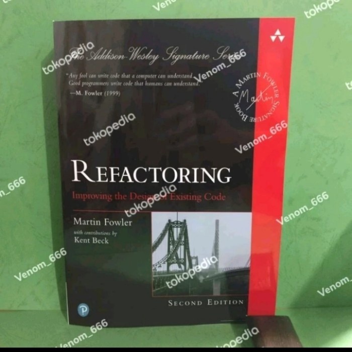 Jual Buku Refactoring Improving The Design of Existing Code Fowler ... Jual Buku Refactoring Improving The Design of Existing Code Fowler ...