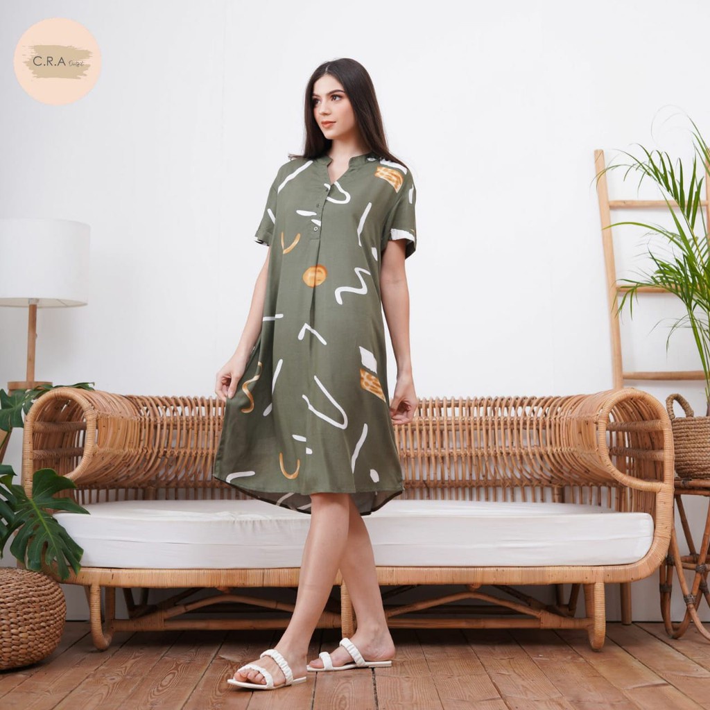 Jual CRA OUTFIT - Daster Elanda Series (Hijau) | Shopee Indonesia