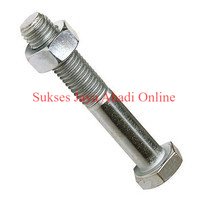 Jual BAUT MUR HEX STAINLESS STEEL 304 M12 X 140 / m12x140mm ( KUNCI 19 ) / BMK / BAUT HEXAGON ...