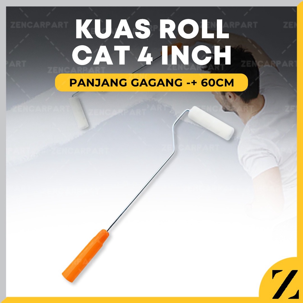 Jual Kuas Gagang Roll Rollan Brush Cat Cet Tembok Dinding Besar 9 Inch ...