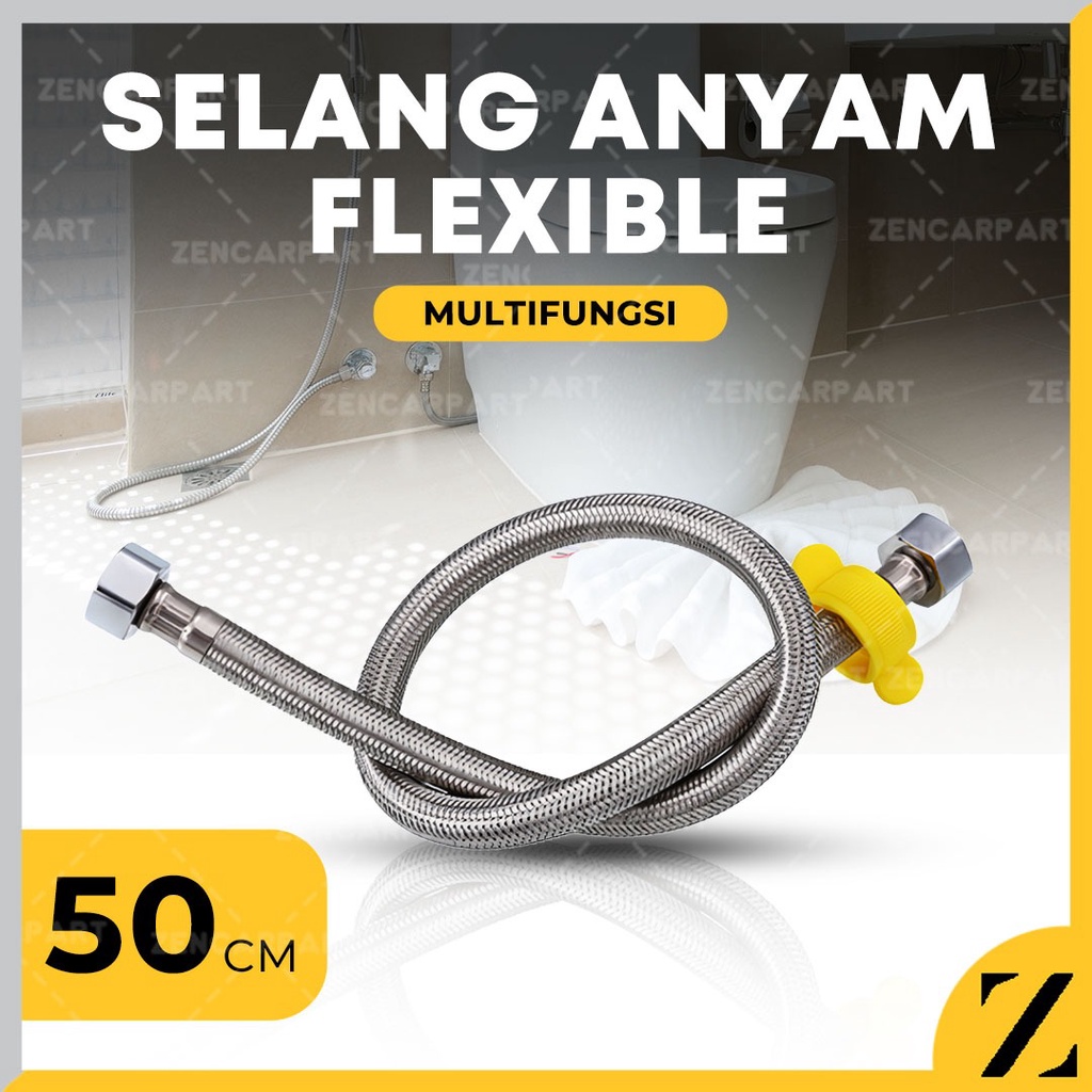 Jual Selang Stainless Flexible Hose Bidet Jet Shower Toilet Wastafel ...