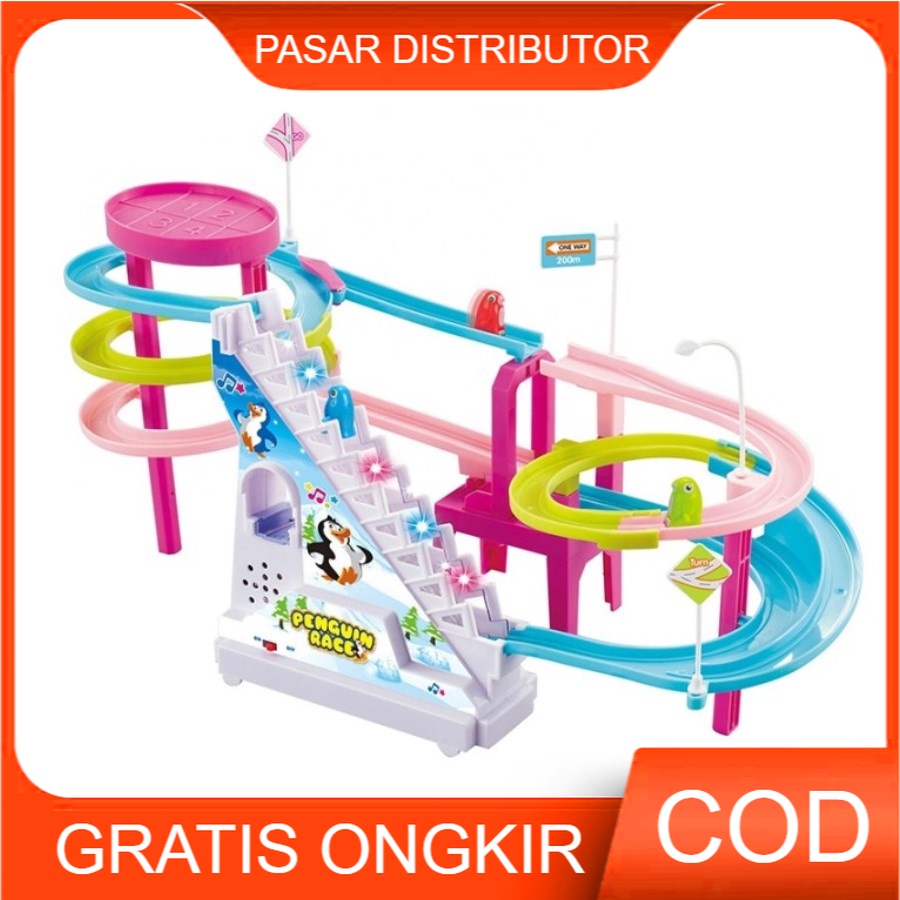 Jual Mainan Anak Penguin Track Mainan Penguin Race Track Series Edukasi ...