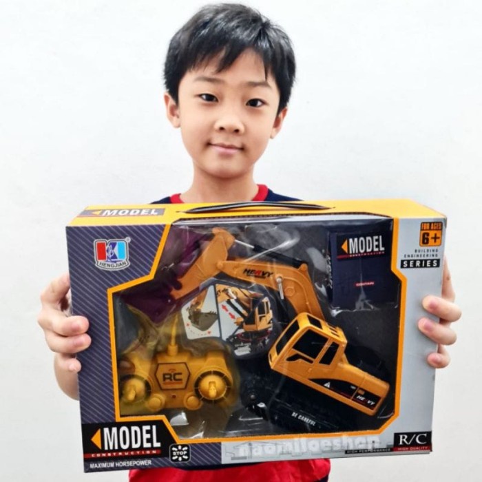 Jual Mainan Anak Edukasi Remote Control Truk Excavator Anak Laki Laki ...