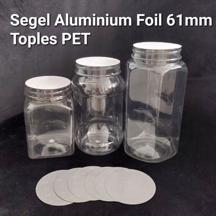 Jual Segel Induksi Aluminium Foil 61mm Toples Prime Hexagon Bawang Kotak 340ml PET | Shopee ...