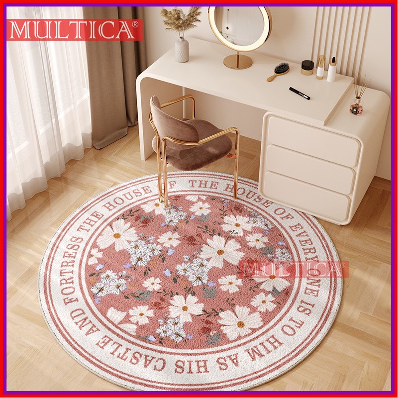 Jual MULTICA COD Karpet lantai Bulat Diameter 100Cm Dan 80Cm Aestetik ...