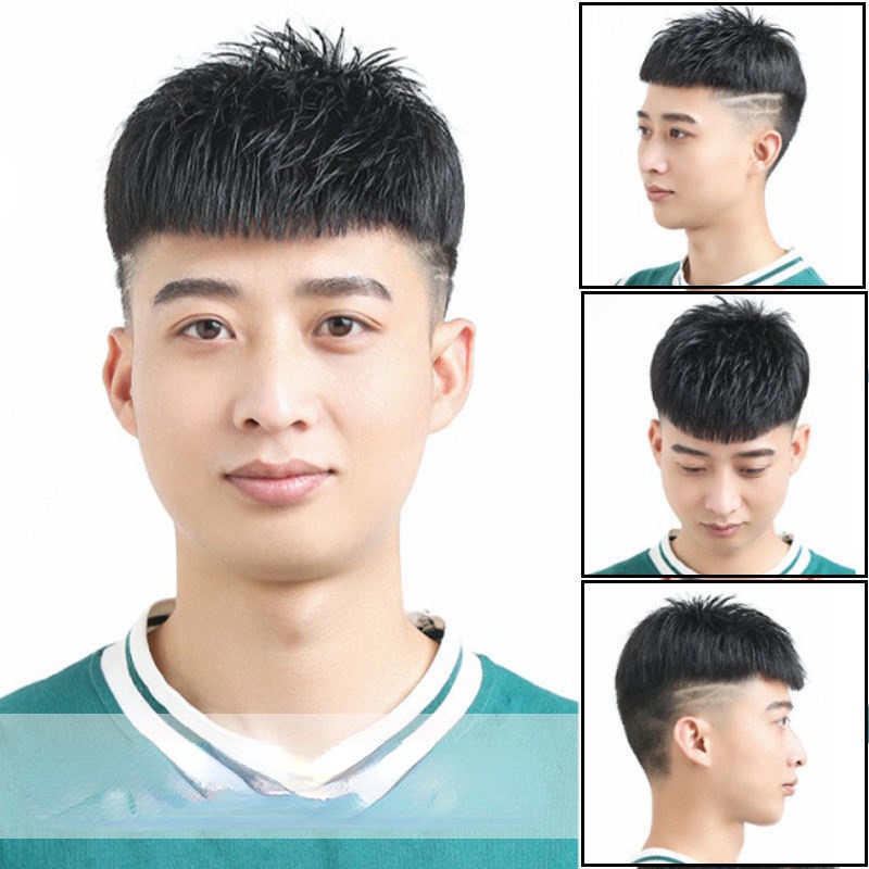 Jual Rambut pria pengganti blok rambut asli wig pria pengganti rambut ...