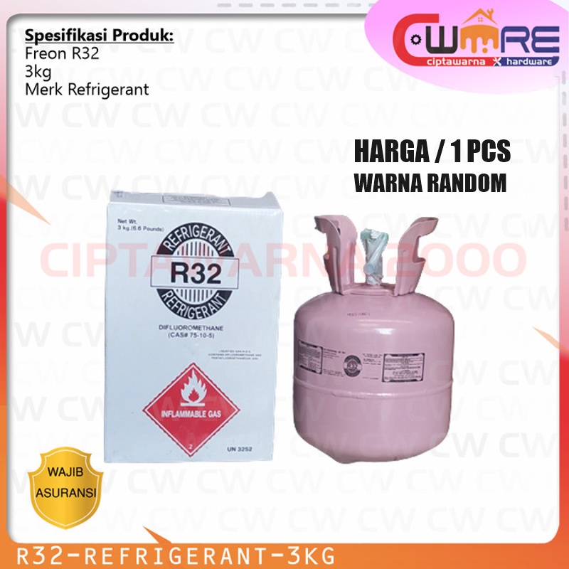 Jual Refrigerant R32 tabung AC + Can tap 3 Kg | Shopee Indonesia