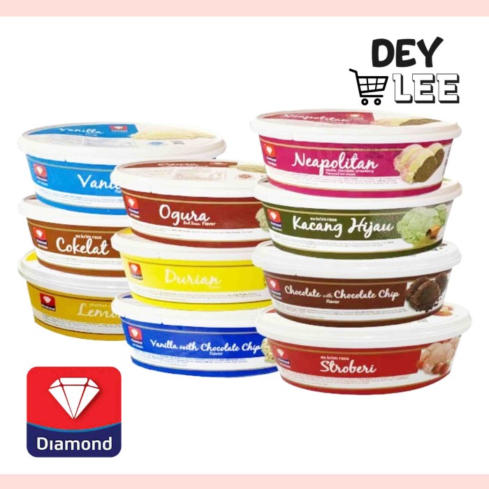 Jual Es Krim DIAMOND 700ml Ice Cream ALL VARIANT Aneka Rasa Bandung ...